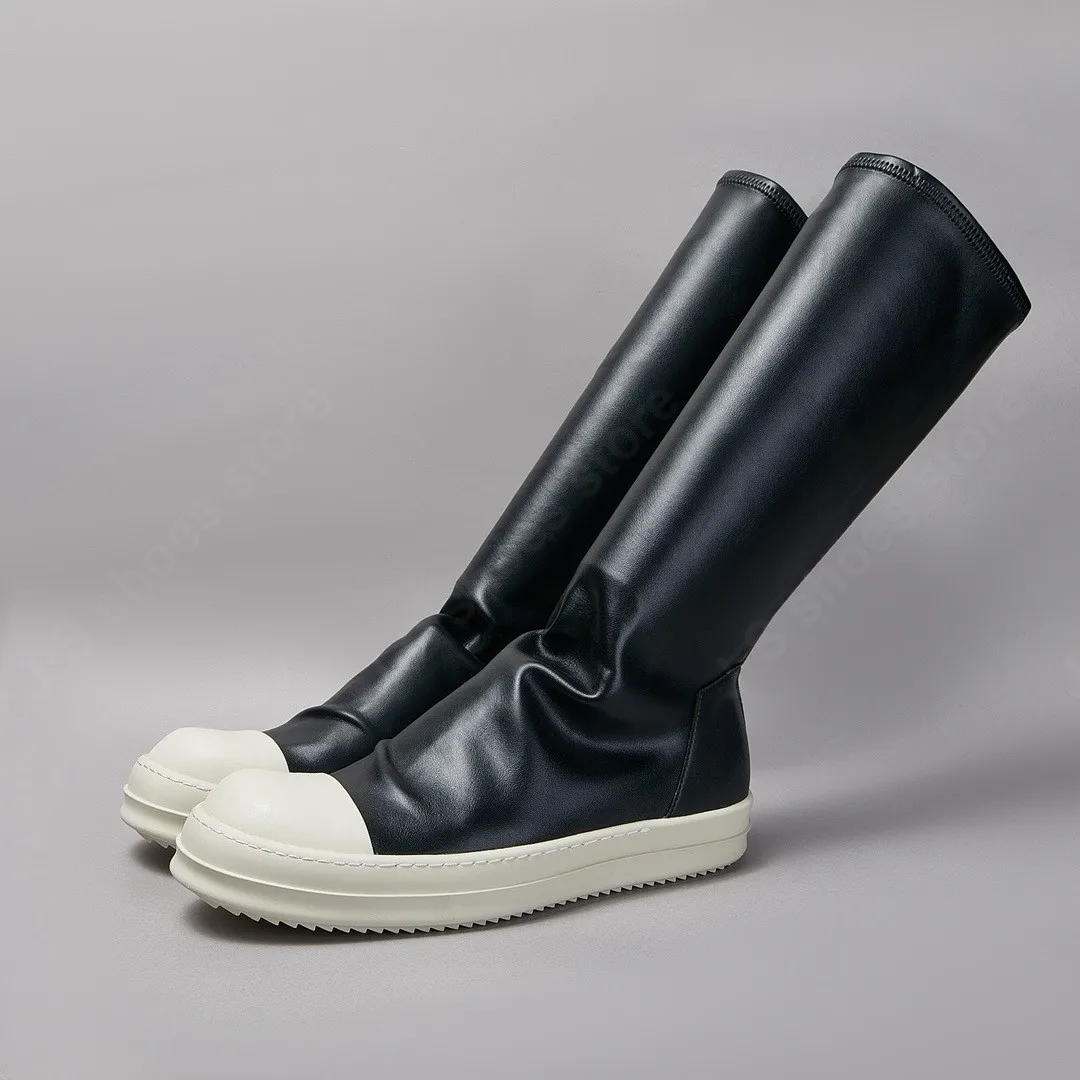 Ricks-women-Shoes-stretch-boot-Under-Knee-Girl-Riding-Boot-Black-Owen ...