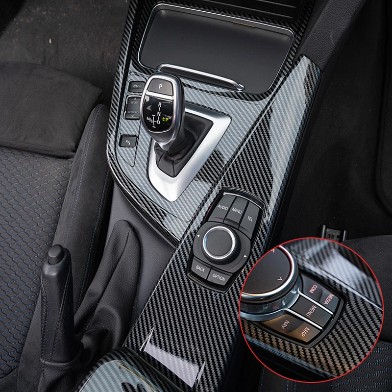 LHD-Car-Styling-Carbon-fiber-Center-Console-Air-outlet-Panel-Cover-Trim ...