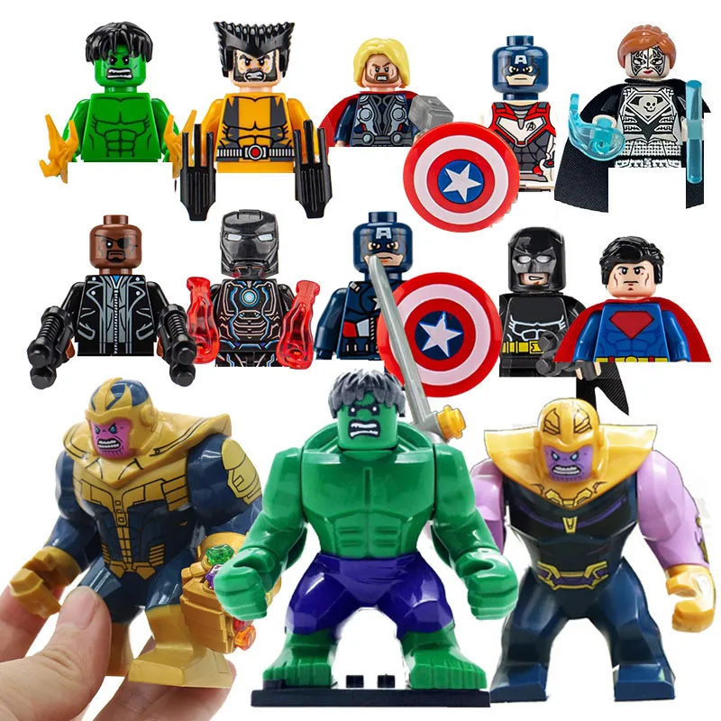 10PC-Sanime-Figure-Moc-Mini-Block-Doll-Marvel-Superhero-Annihilation ...