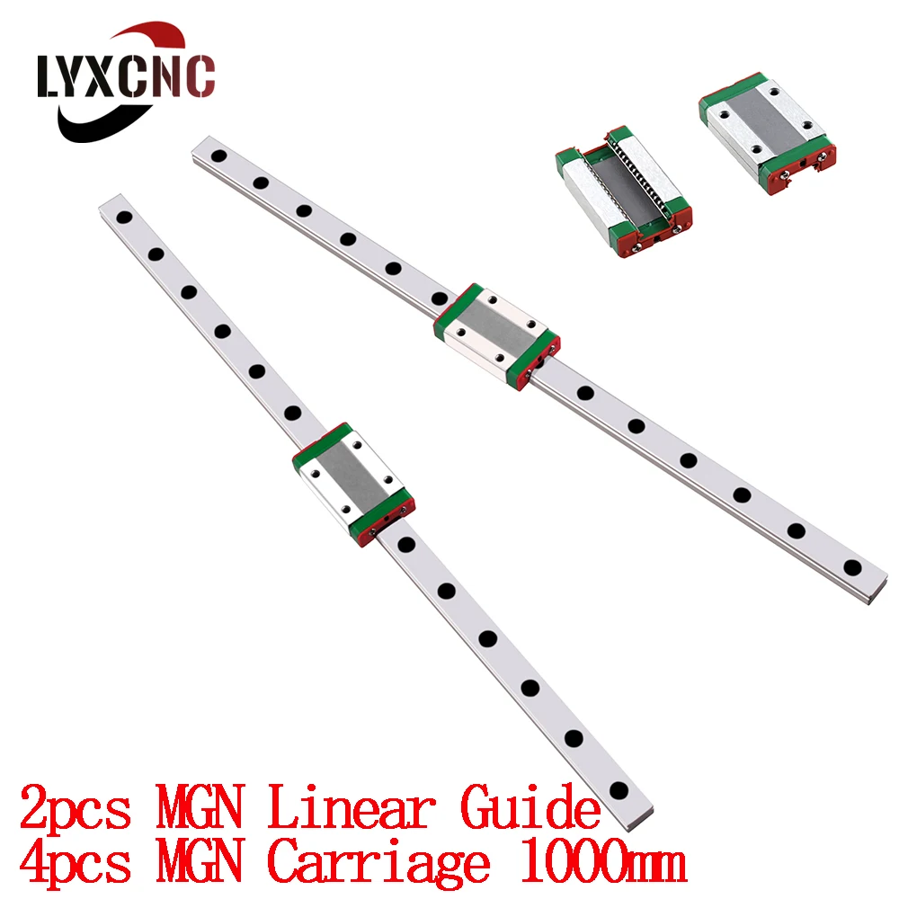 12mm-MGN12-Miniature-Linear-Rail-Slide-2pcs-MGN-Linear-Guide-4pcs-MGN ...