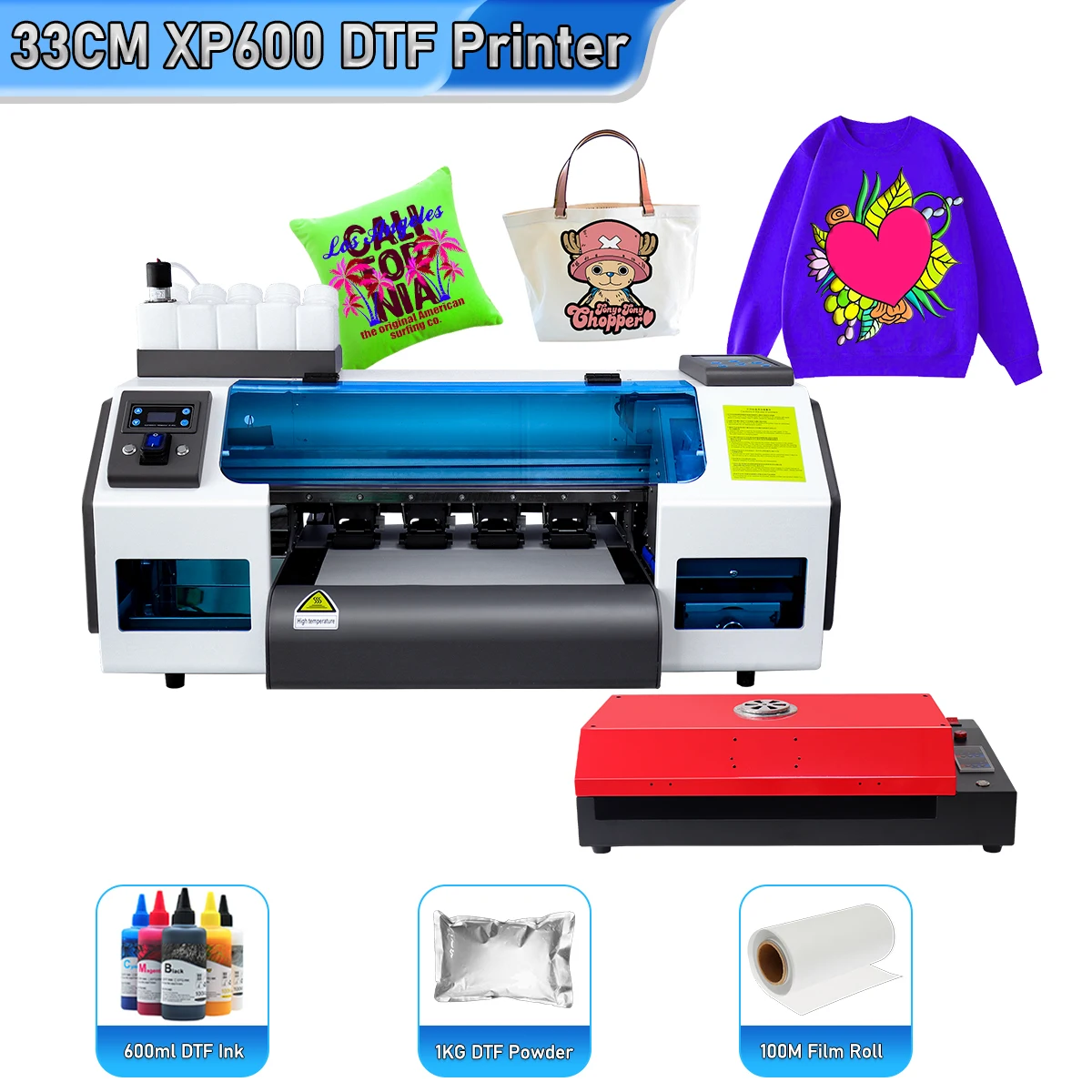 A3 Dtf Transfer Printer Dual Printerhead Voor Epson XP600 Dtf T shirt Afdrukken Printer Met ...