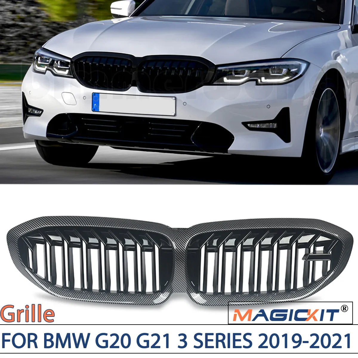 Front-Grille-For-BMW-3-Series-G20-Saloon-2019-2021-For-BMW-3-Series-G21 ...