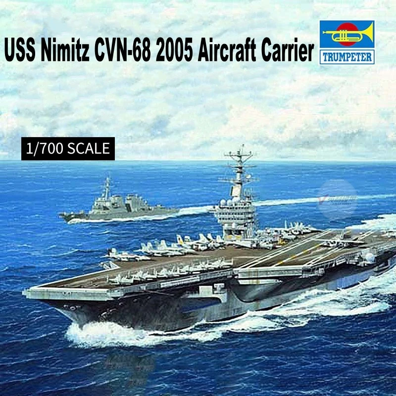 TRUMPETER 05739 1/700 Scale USS Nimitz CVN 68 2005 Aircraft Carrier ...