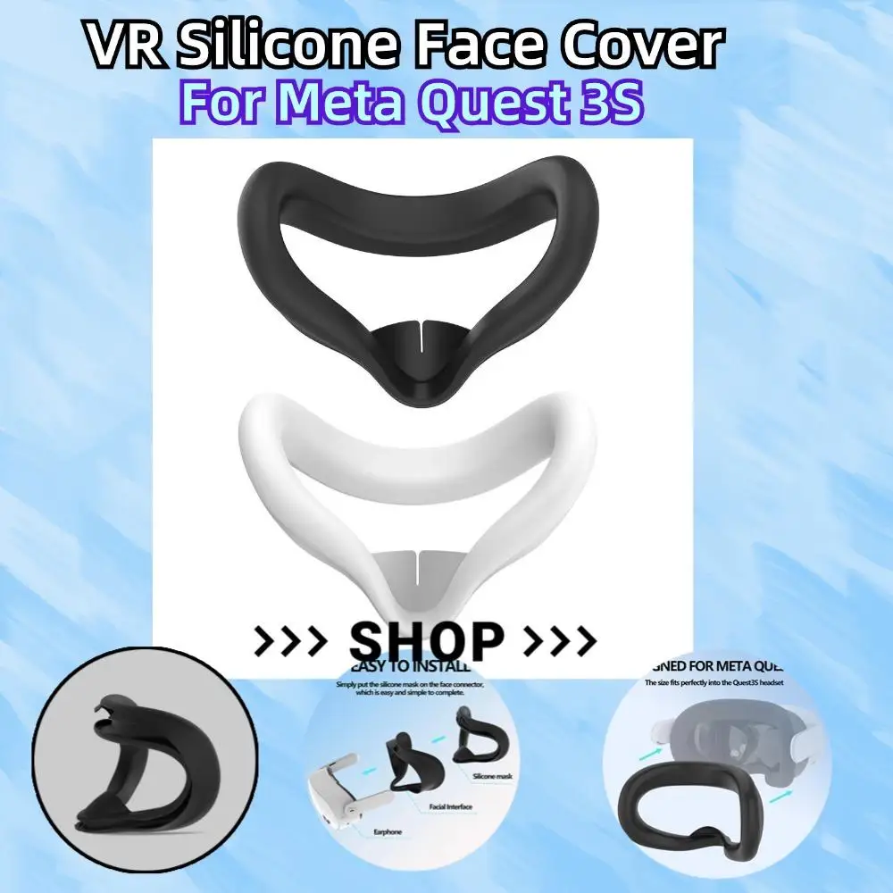 For Meta 3S Silicone Face Cover Sweat Mask Breathable Face Mask Light ...