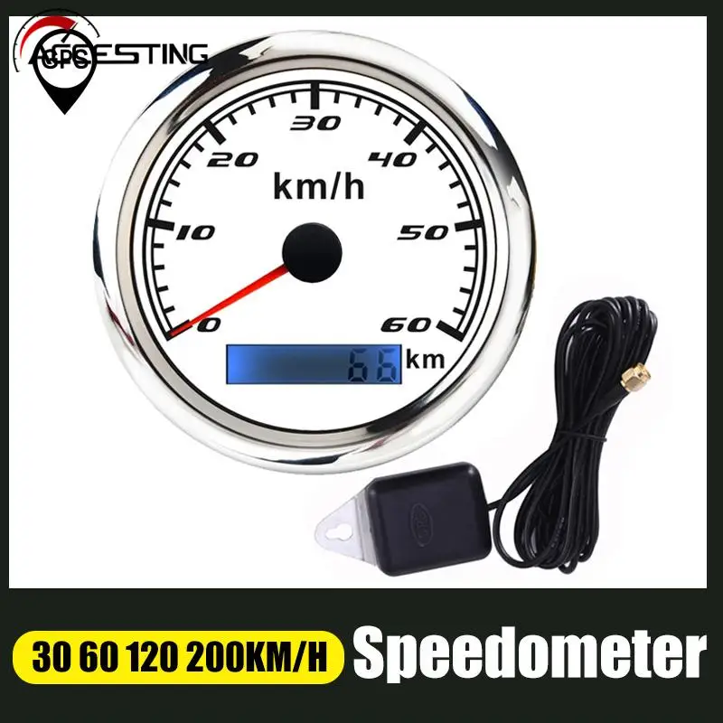 85mm-GPS-Speedometer-Digital-Gauge-30-60-120-200-KMH-Odometer-For ...