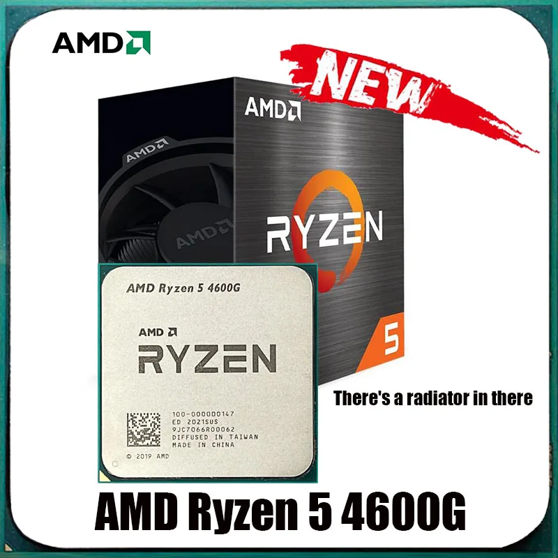 NEW CPU AMD Ryzen 5 4600G R5 4600G 3.7 GHz 6-Core 12-Thread central ...