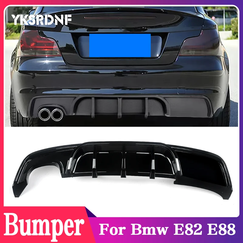 For-Bmw-E82-E88-M-Performance-Style-Rear-Diffuser-Rear-Bumper-Lip ...