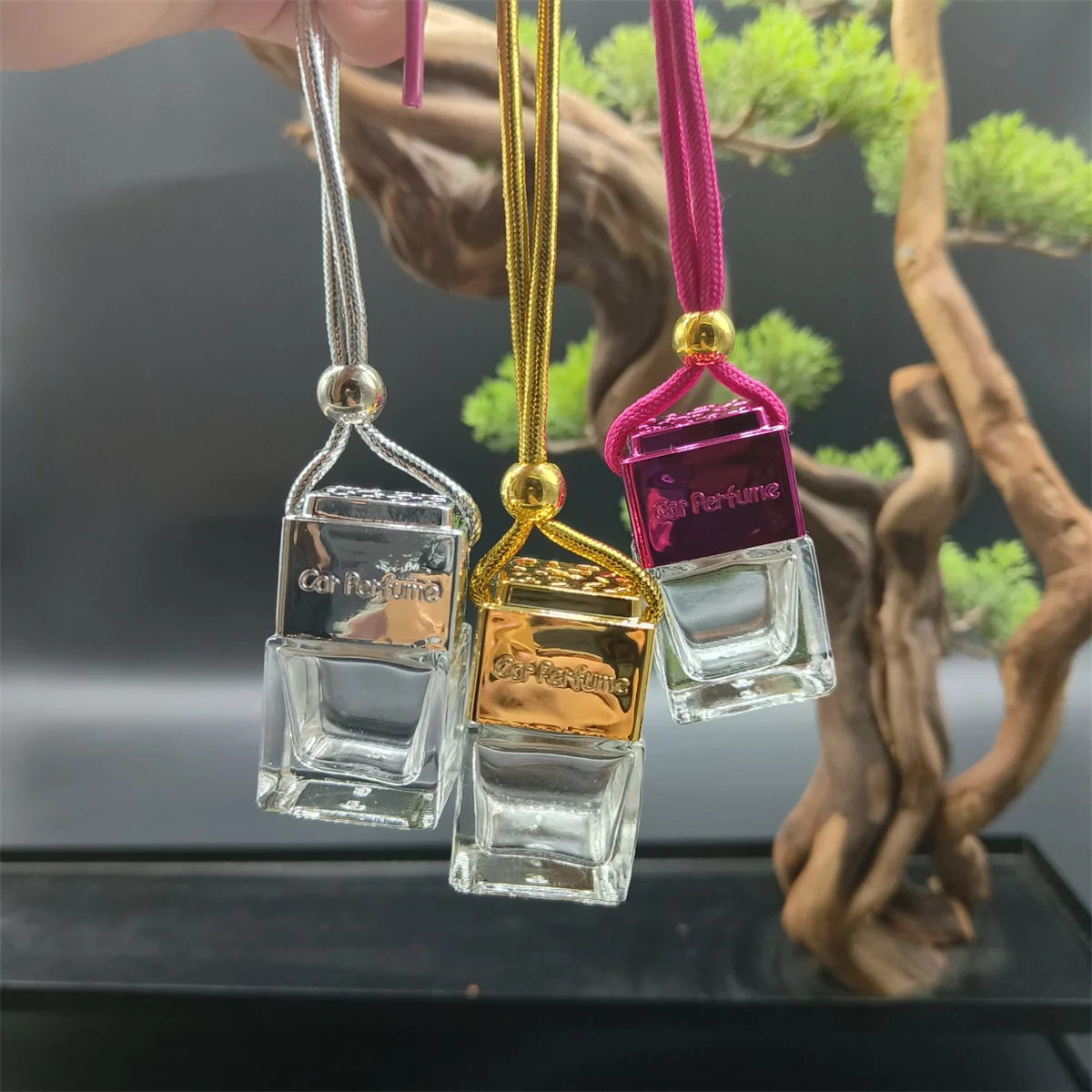 2pcs Selling Car Air Freshener 8ML Empty Square Shape Car Hanging ...