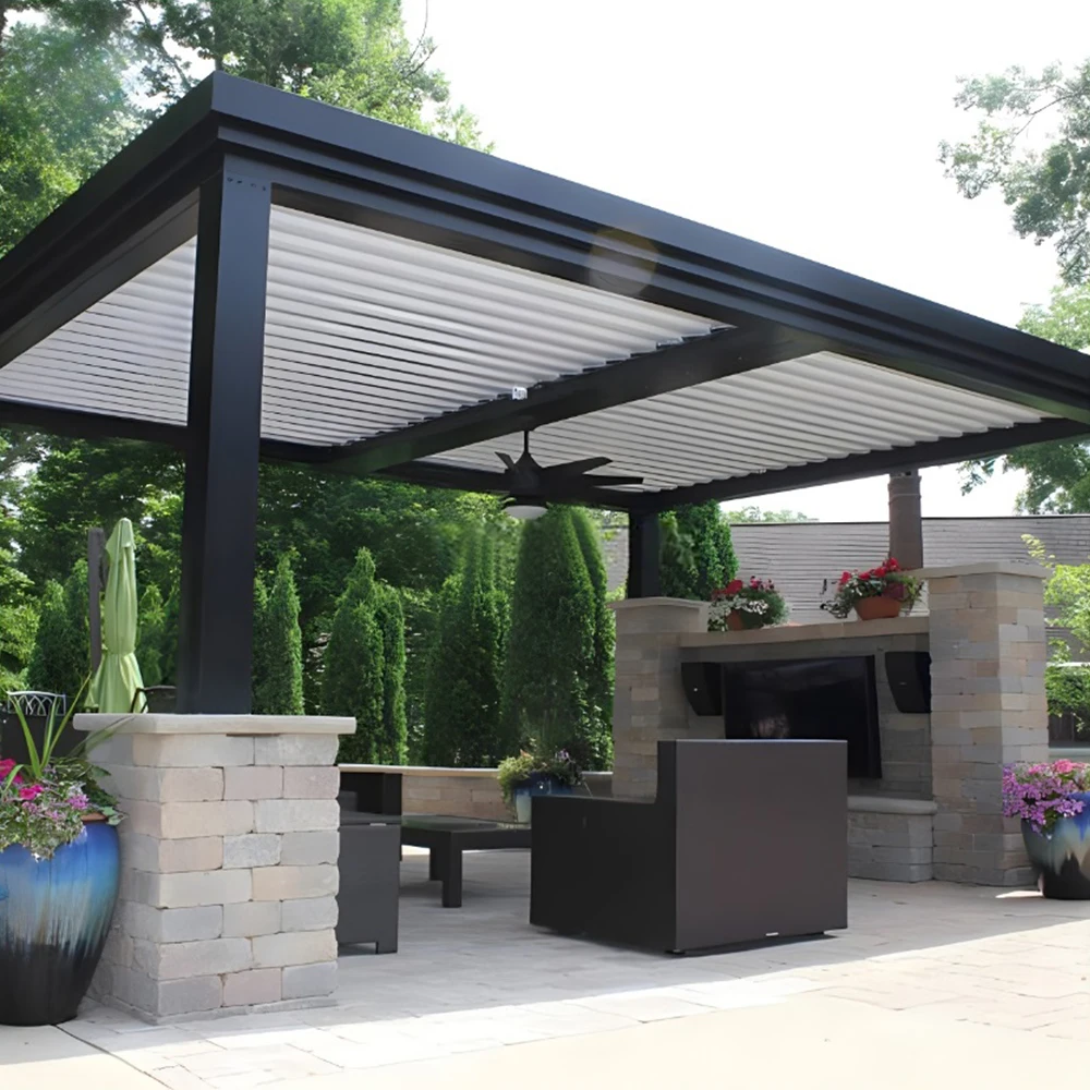 Custom RGB Light Garden Automatic Modern Waterproof Garden Bioclimatic ...
