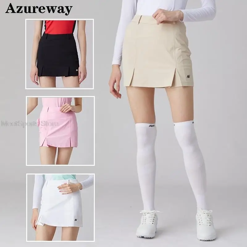 Azureway 여성용 골프 스커트 속건성 짧은 스커트 통기성 펜슬 스커트 여성용 골프웨어 Xs Xxl 여름 스포츠