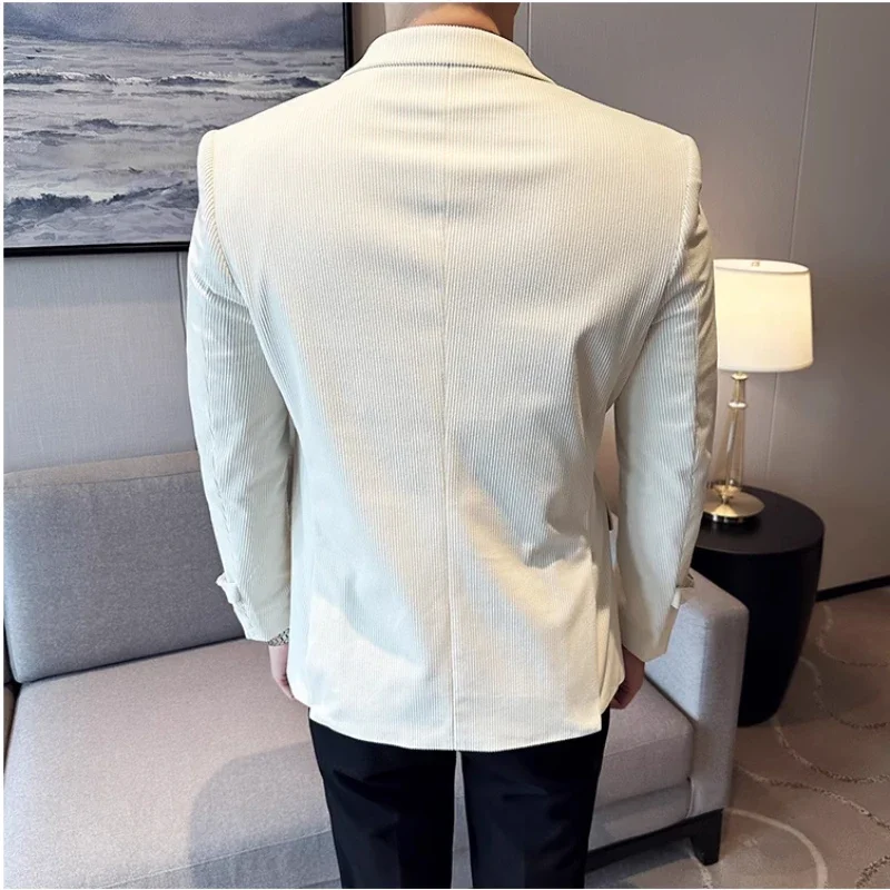 Brand-Clothing-Men-s-High-quality-Business-Suit-Jackets-Corduroy-for ...
