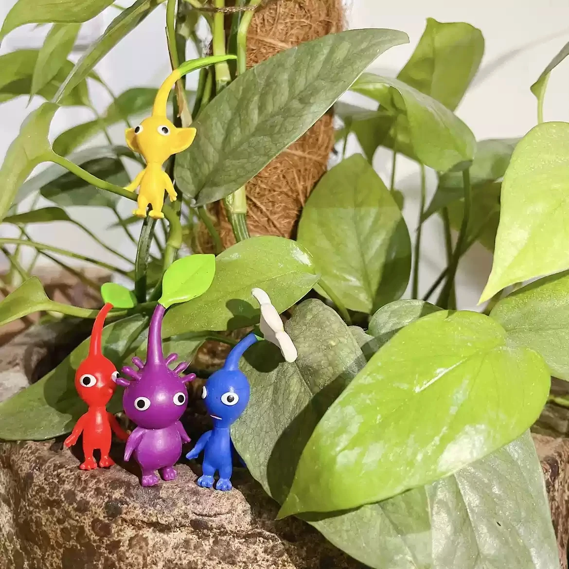 4pcs 5cm Pikmin white flower monster action Figures Dolls PVC kids ...
