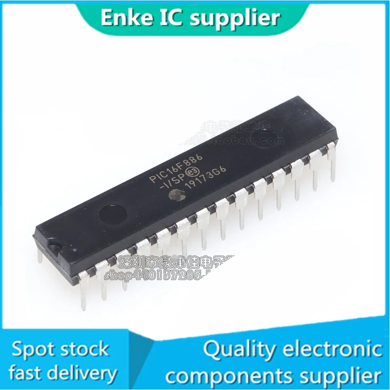 Pic16f886 Pic16f886-i/sp 16f886 Dip-28 Microcontroller Mcu Quick ...