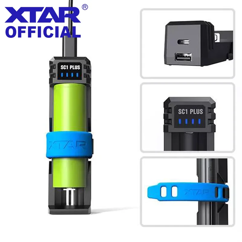 XTAR-26800-Battery-Charger-QC-PD-USB-C-3A-Fast-Charging-21700-26650 ...