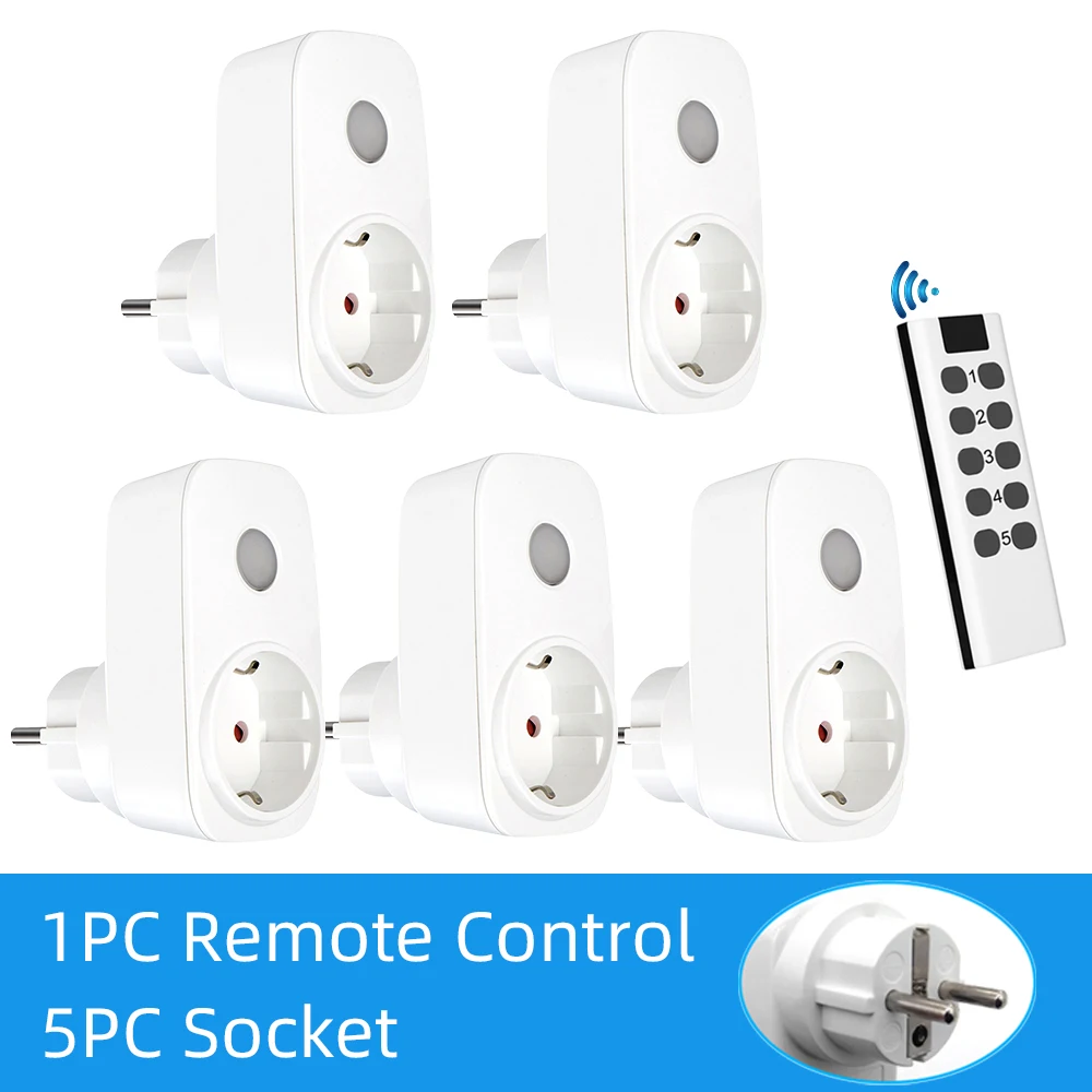 433Mhz-Universal-Remote-Control-Wireless-Switch-EU-French-Smart-Socket ...