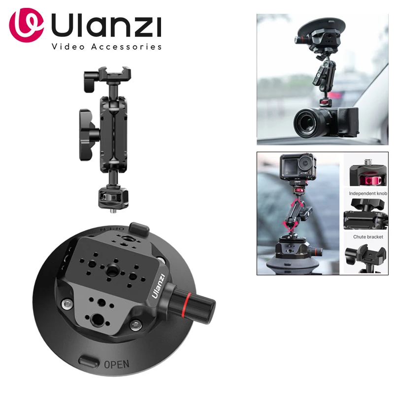 Ulanzi-Car-Suction-Cup-Mount-Holder-Kit-For-Phone-Action-Camera-GoPro ...