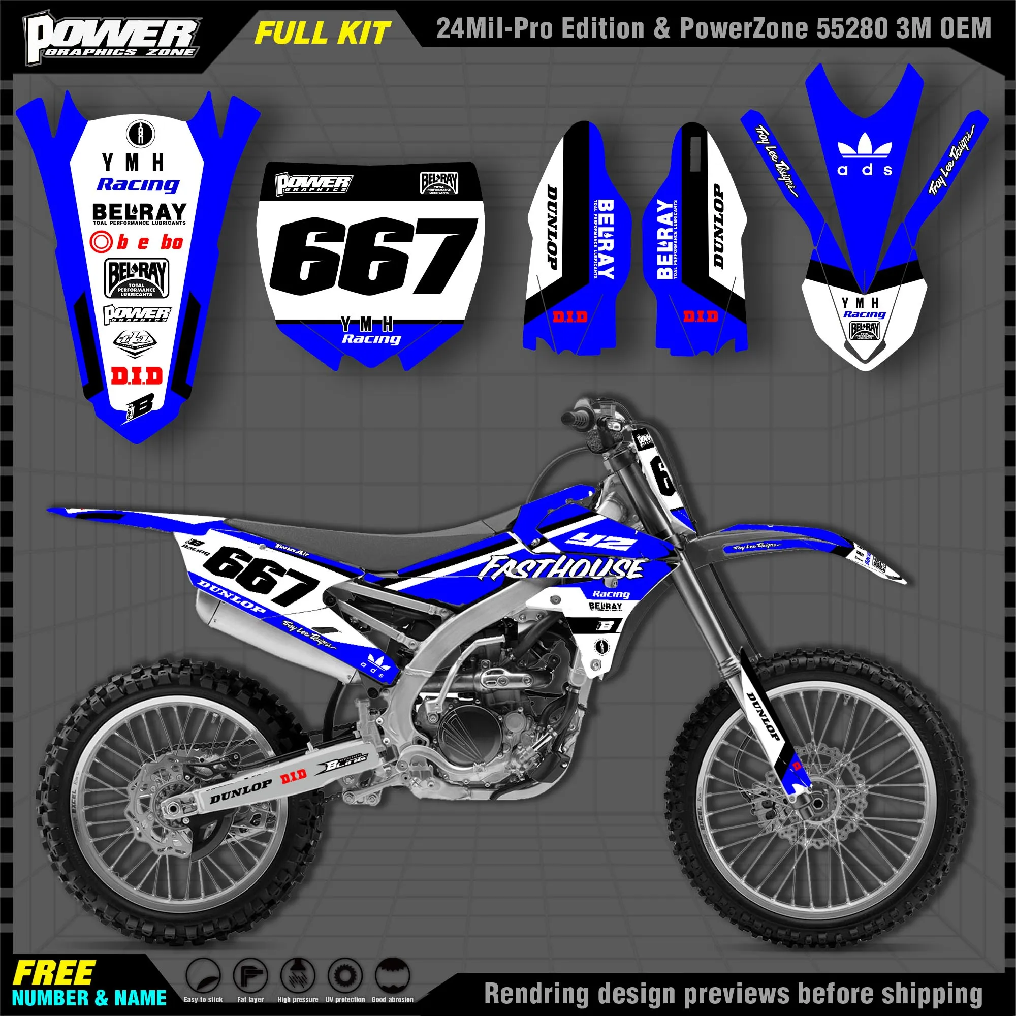 2022 Yamaha Yz250f Graphics
