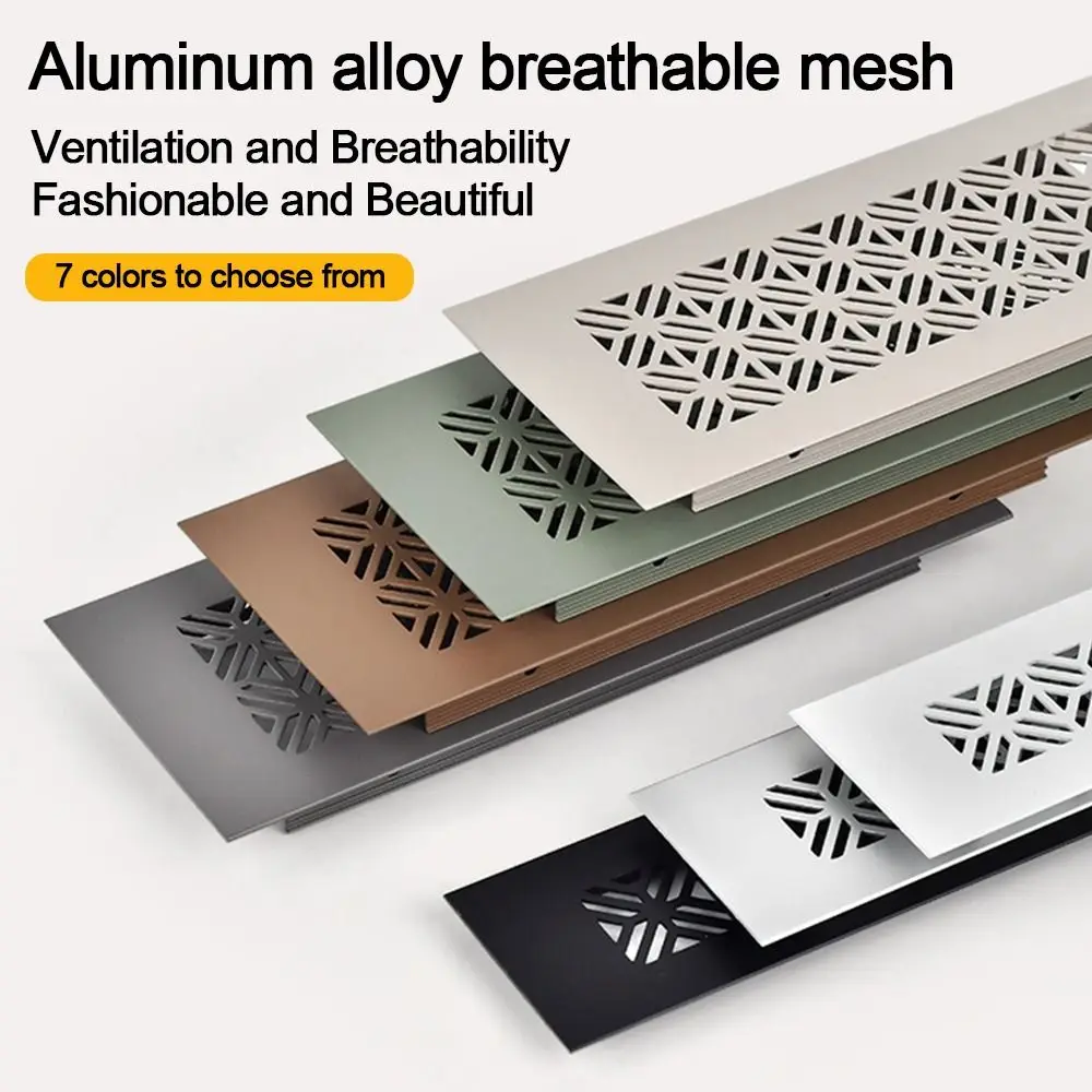 Aluminum Alloy Vents Cover Rectangle 50/80cm Wide Air Vent Decor Louver ...