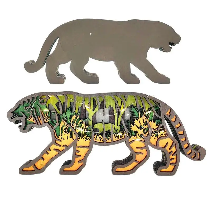 3D Wooden Animal Carving 3D Crafts 3D Wooden Farmhouse Animals Wall ...