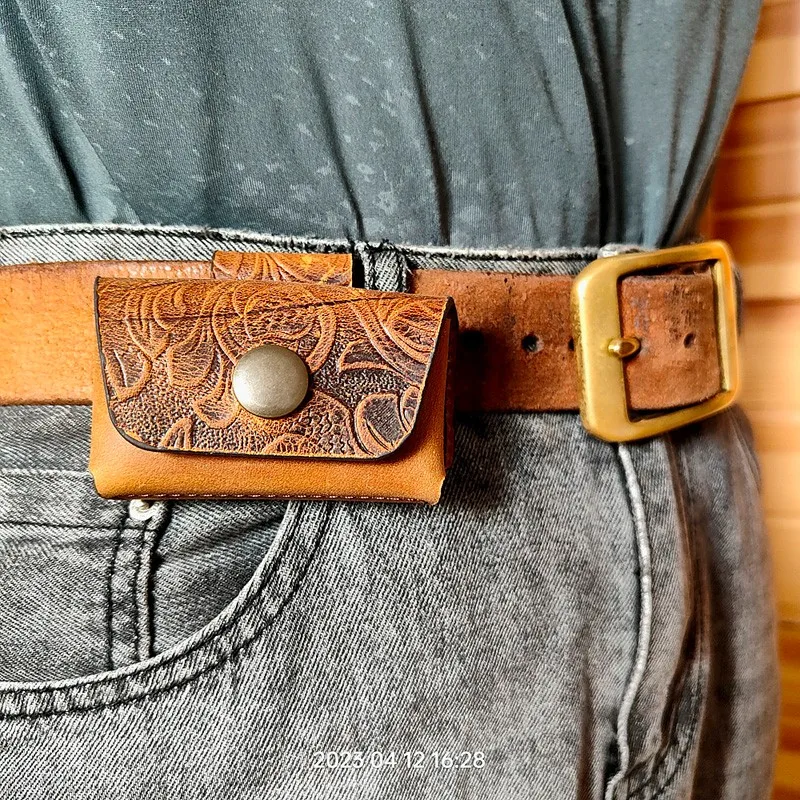 Retro-Style-Horizontal-Belt-Car-Key-Case-Genuine-Leather-Key-Bag-Mini ...