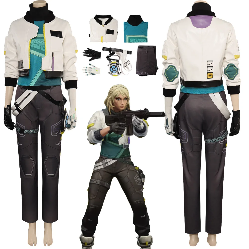 Deadlock-Cosplay-Jacket-Pants-Shirt-Belt-Game-Valorant-Costume-Women ...