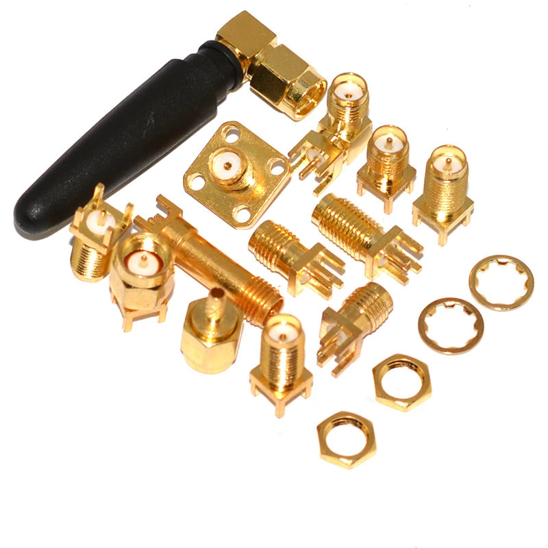 2pcs SMA RF Adapter Kit SMA-KE/KWE Adapter RF Male and Female Connector ...