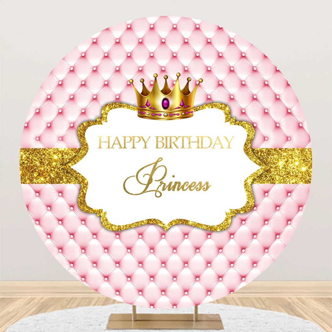 Pink Princess Crown Border