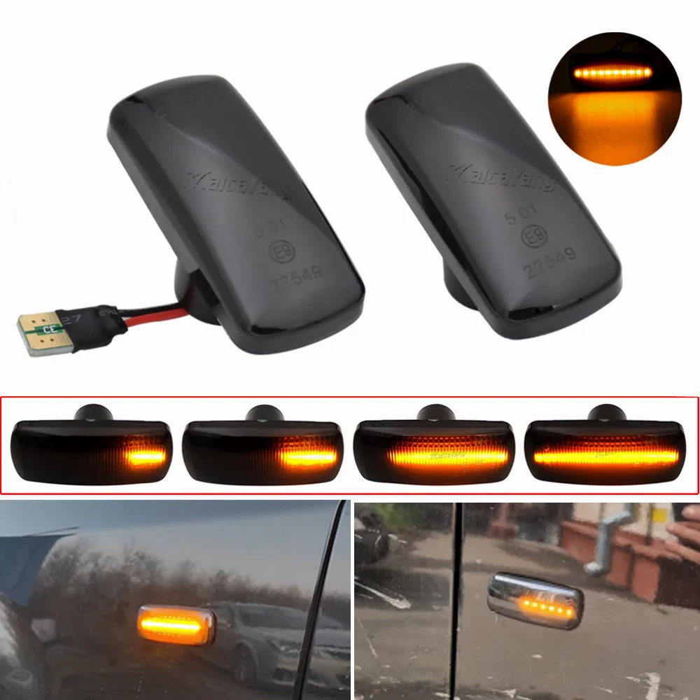 Led-Dynamic-Side-Marker-Turn-Signal-Indicator-Flowing-Flash-Repeater ...