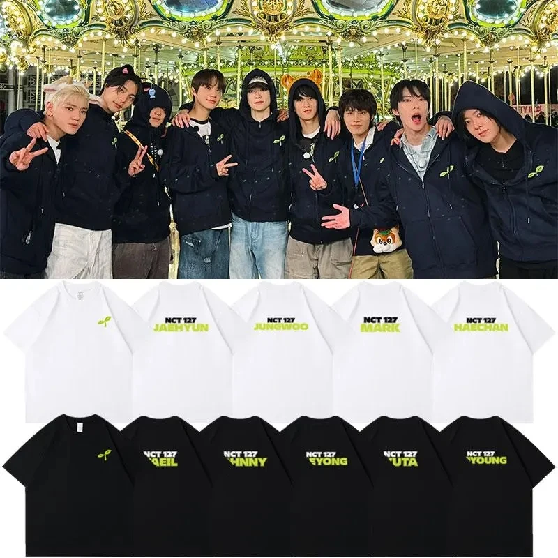 Kpop NCT 127 Men/Women Short Sleeve Cotton T-Shirt Casual Fashion Trend ...