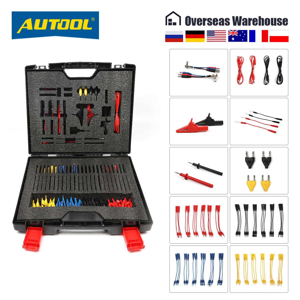 AUTOOL-92pcs-Automotive-Lead-Test-Kit-Test-Lead-Kit-Banana-Plug-ECU ...