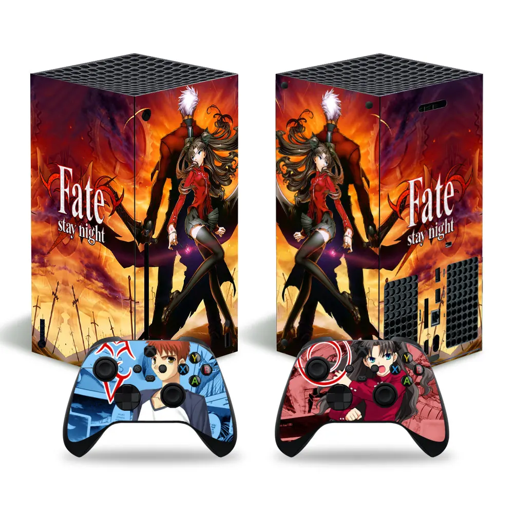 For-Xbox-Series-X-Anime-Fate-stay-night-PVC-Skin-Vinyl-Sticker-Cover ...