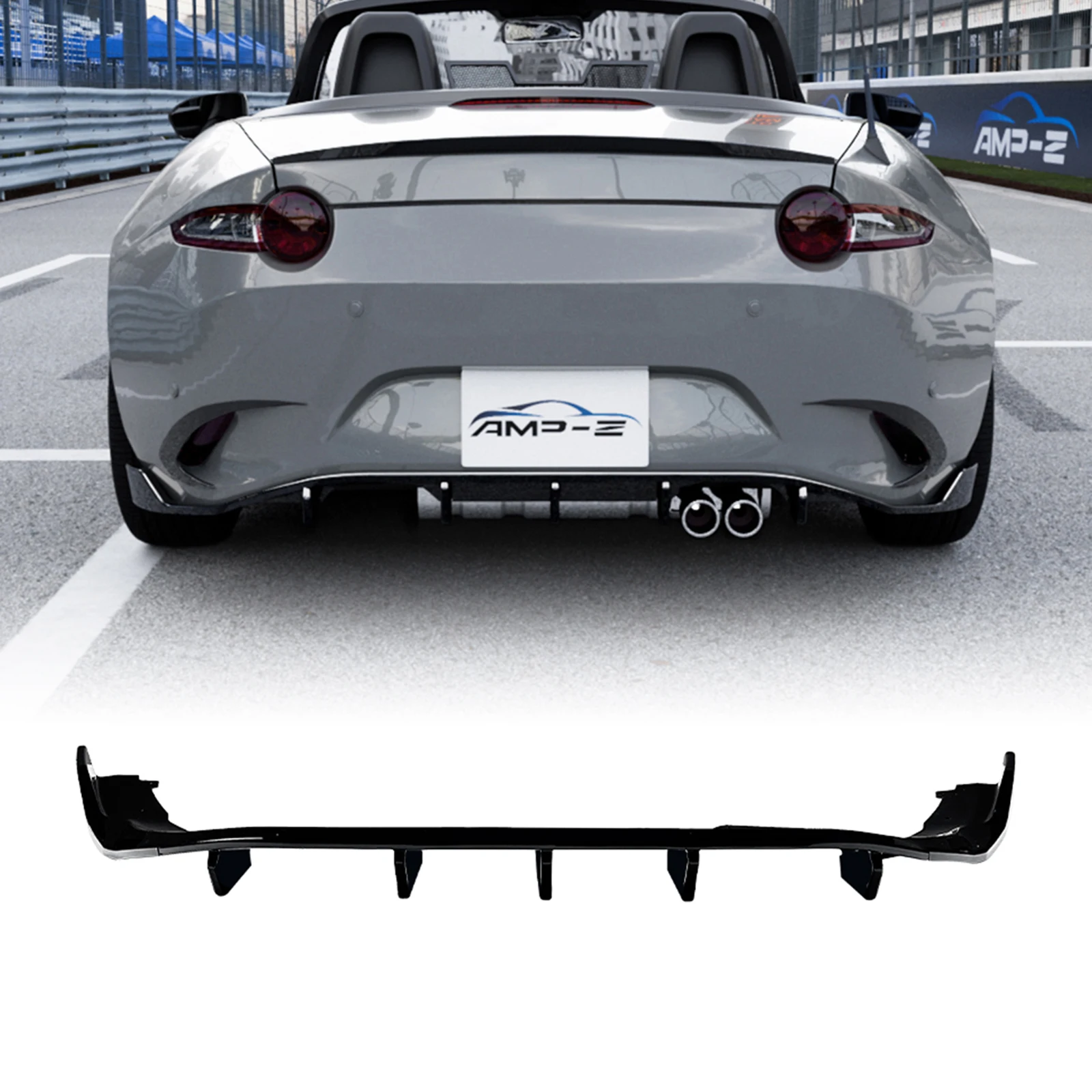 For Mazda MX-5 MX5 Miata ND 2016-2025 Rear Bumper Diffuser Lip Carbon ...