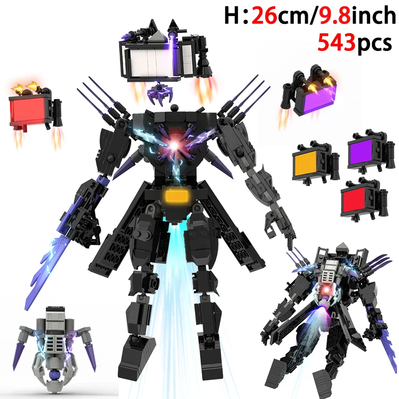 New-Toilet-Man-Giant-TVman-Cameraman-Building-Blocks-Animaction-Figures ...