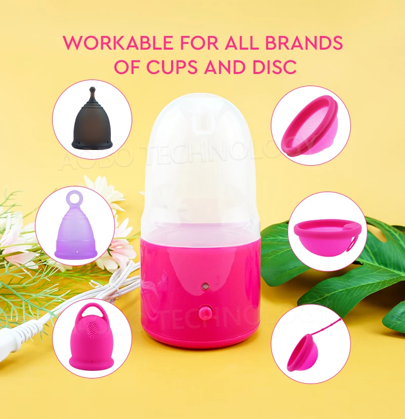 Menstrual-disc-cup-and-sterilizer-steamer-Set-Women-period-medical ...