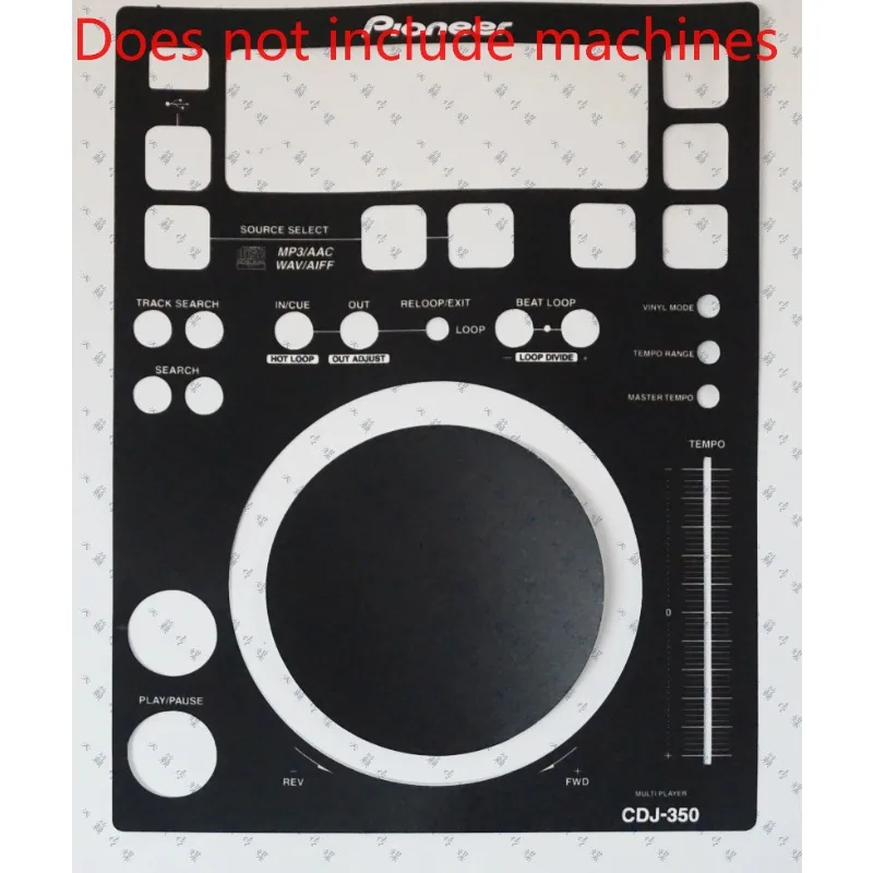 Pioneer CDJ-350 Turntable Protector Skin - Custom Color Vinyl Decals ...
