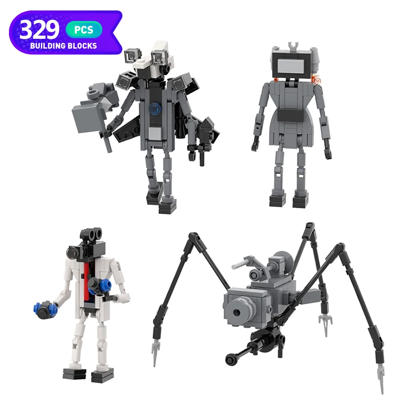 MOC-Skibidi-Toileted-Cameraman-Battle-Pack-Building-Blocks-Building ...