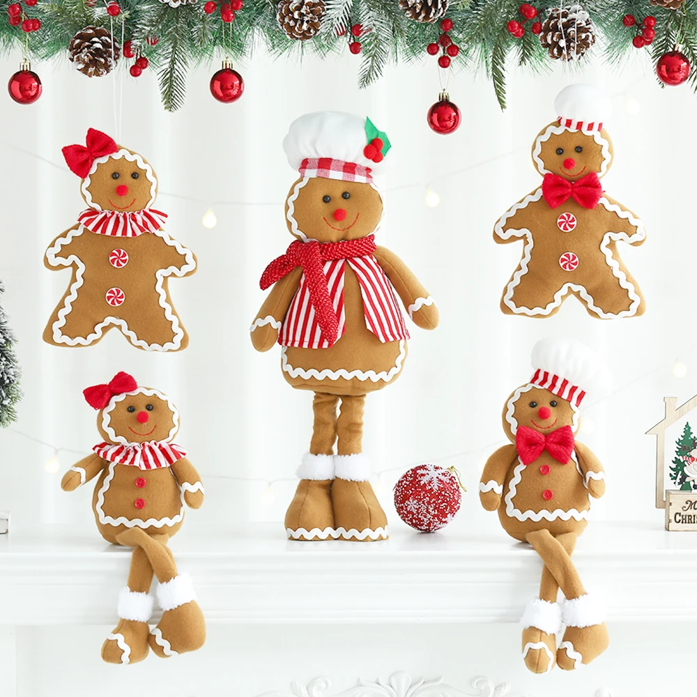 1-2pcs-Large-Retractable-Gingerbread-Man-Doll-Christmas-Plush-Legs ...