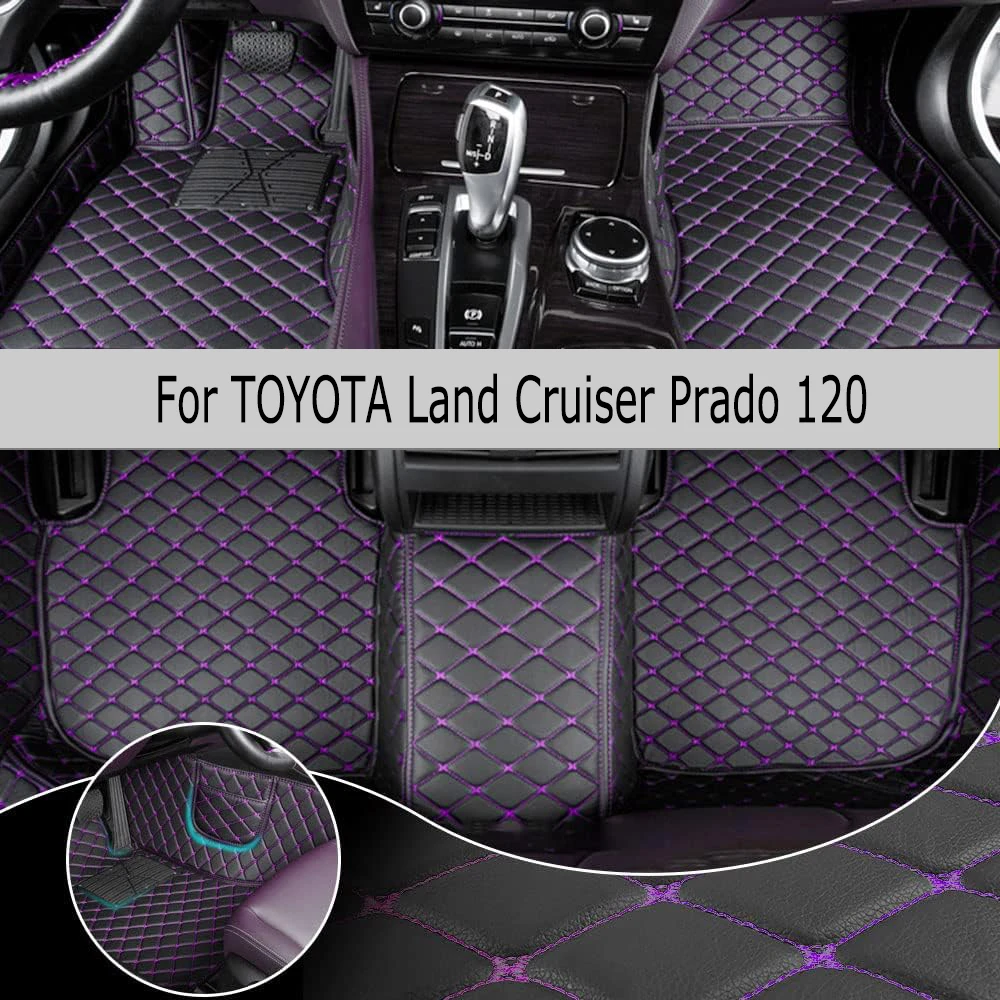 Custom-Car-Floor-Mat-For-TOYOTA-Land-Cruiser-Prado-120-2002-2008-Year ...