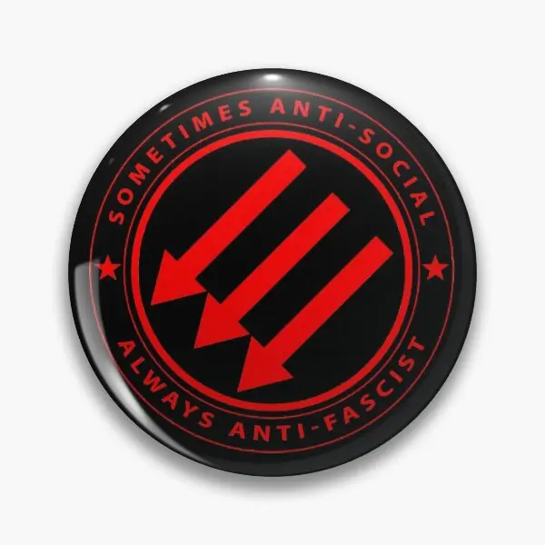 Antifa Anti Fascist Anti Racist Protest Soft Button Pin Gift Creative ...