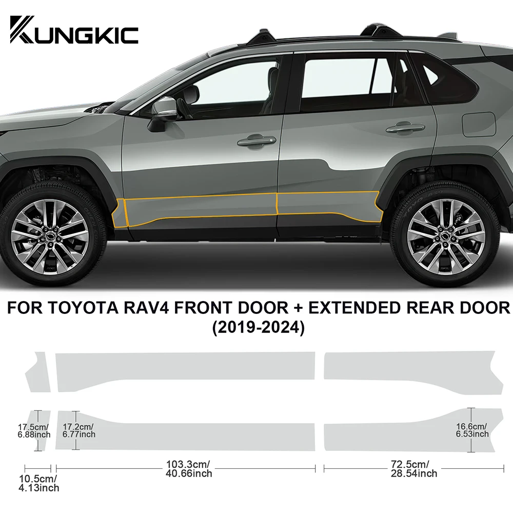 for-Toyota-Rav4-2019-2024-Car-Door-Triangle-Protective-Film-PPF-TPU ...