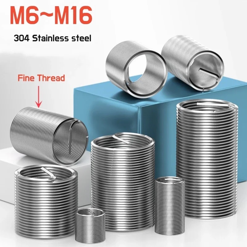 D1-D3-M6-M8-M10-M12M14M16-Fine-Thread-Wire-Thread-Insert-304-Stainless ...
