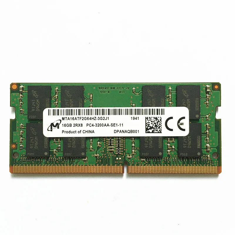 Micron DDR4 Rams Memoria 16GB 3200 DDR4 16GB 2RX8 PC4-3200AA-SE1-11 ...