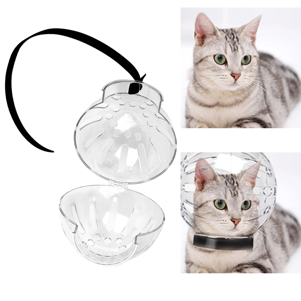 Protective Space Hood Anti Bite Breathable Grooming Mask Cat Grooming ...