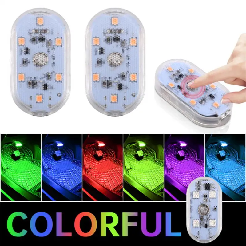 Usb Led 램프 무선 자동차 인테리어 조명 터치 센서 천장 책 조명 자기 자동차 야간 조명 눈 보호 독서 램프
