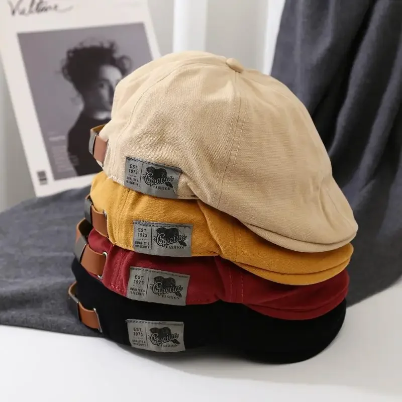 Cotton-Beret-Octagonal-Forward-Peaked-Cap-Autumn-Winter-Berets-Hats ...