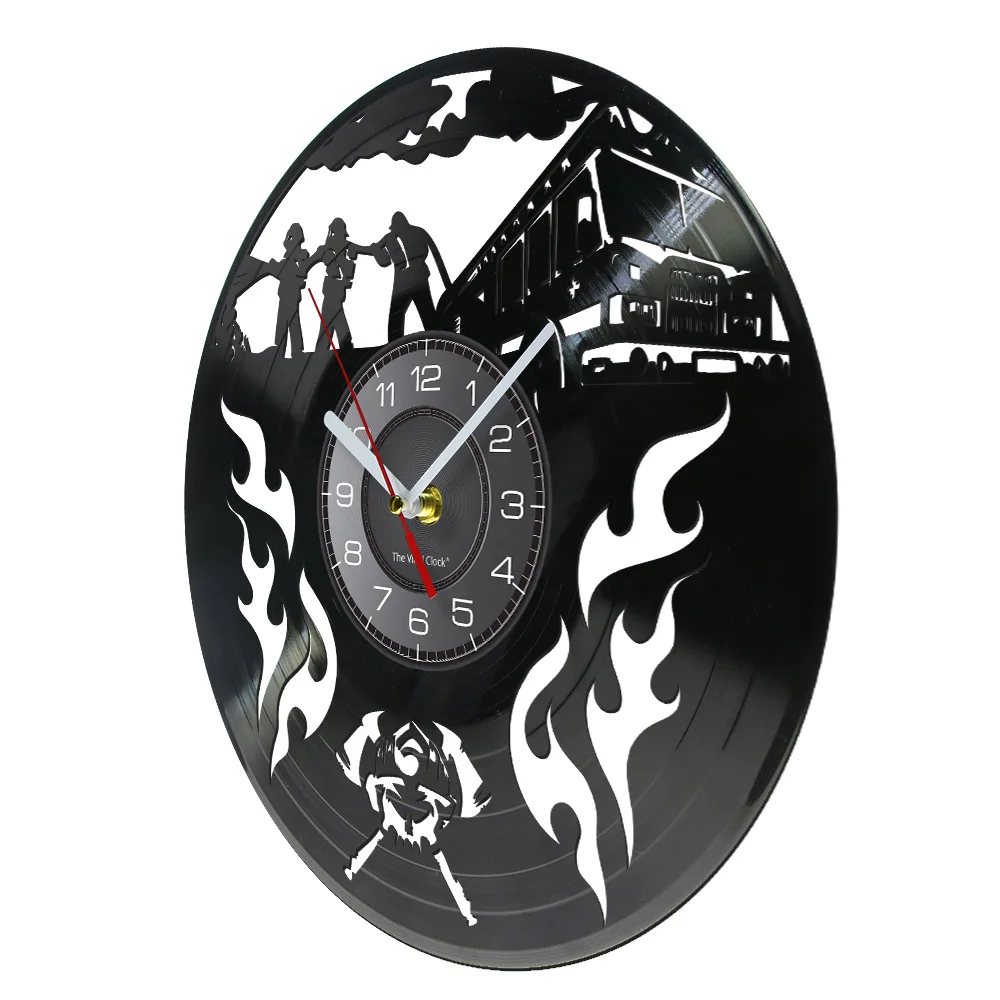 Home Décor Firefighter With HelmetAxes Clock Clocks Home & Living etna ...