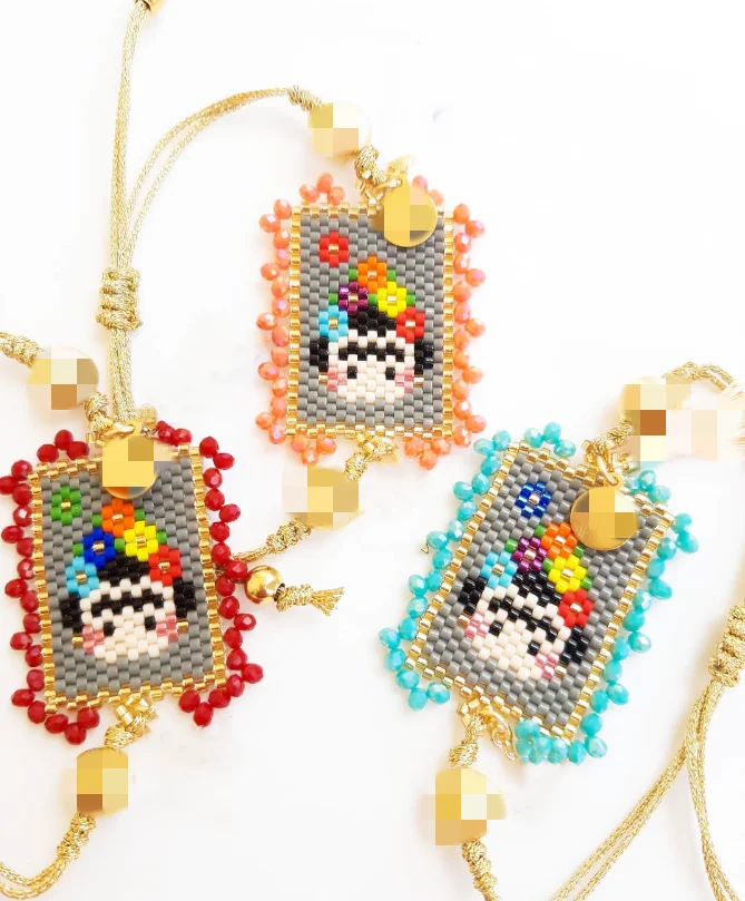 Mexico Artist Pattern Handmade Woven bracelet Jewelry Miyuki Beads ...