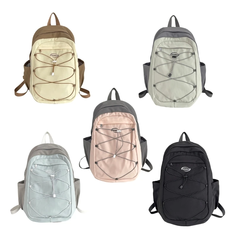 Multipurpose-Contrast-Color-Backpack-with-Bungee-Cord-for-School-Travel ...