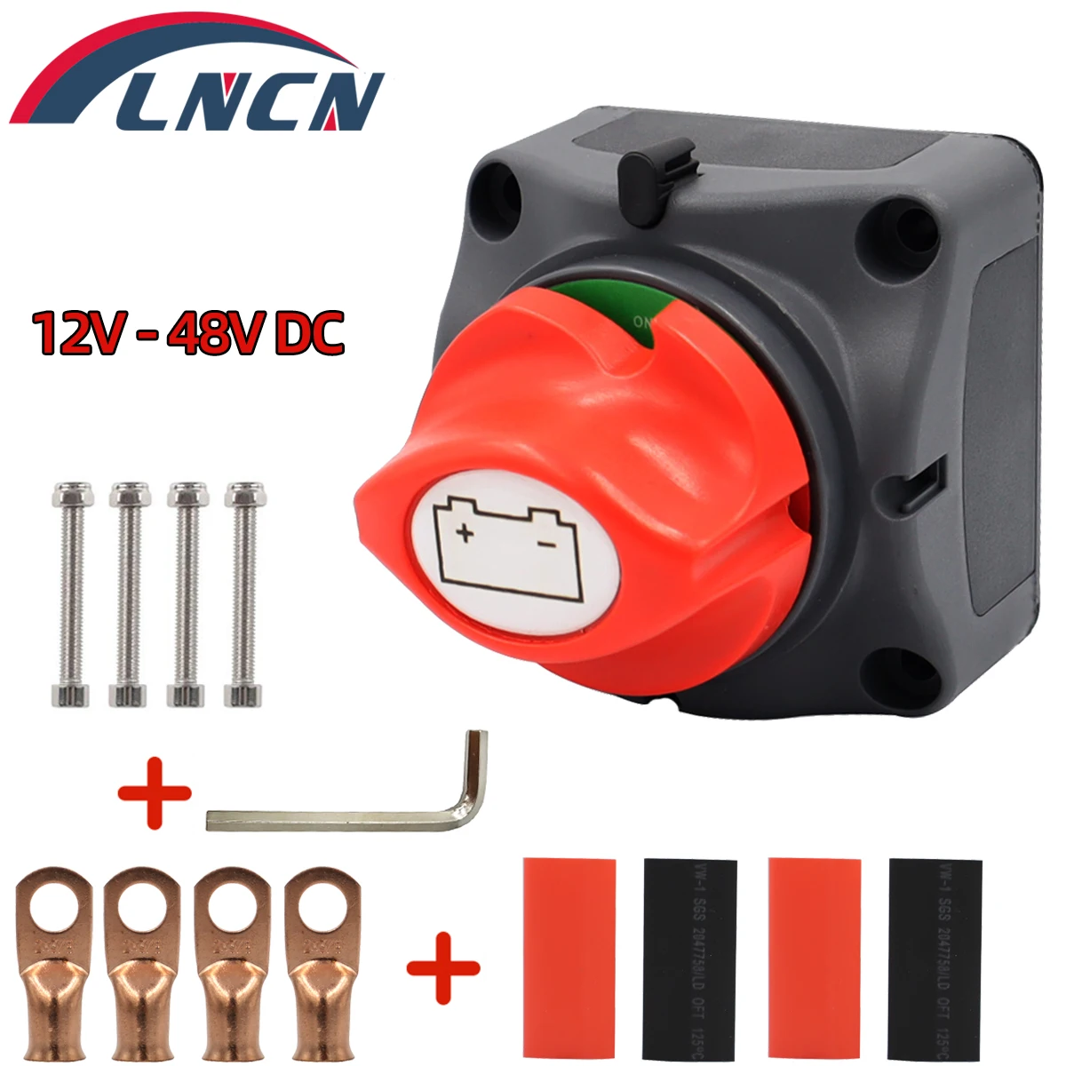 Auto Battery Disconnect Switch 12V 24V Marine 200A 300A Dual Battery ...