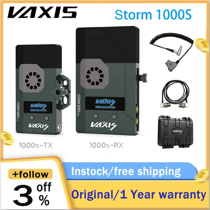 Vaxis Storm 1000S Broadcast Video Transmitter&Receiver for RED ARRI FS7 ...